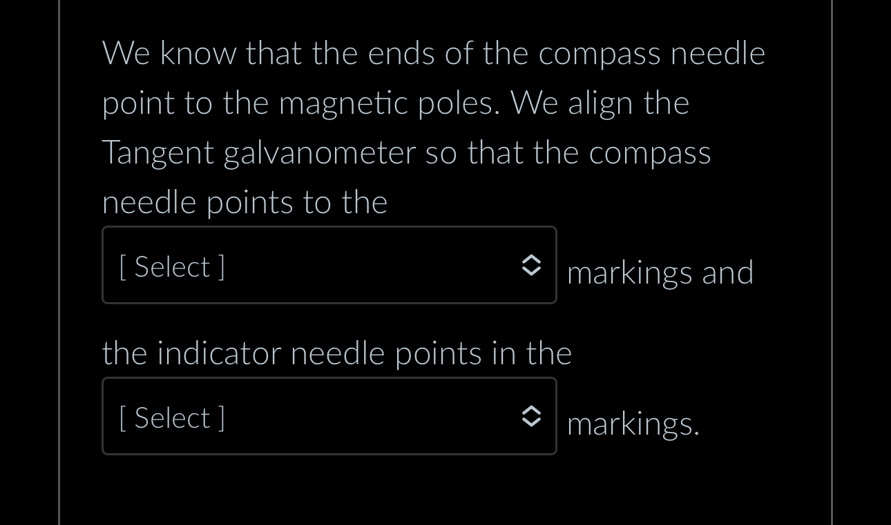 Solved We know that the ends of the compass needle point to | Chegg.com