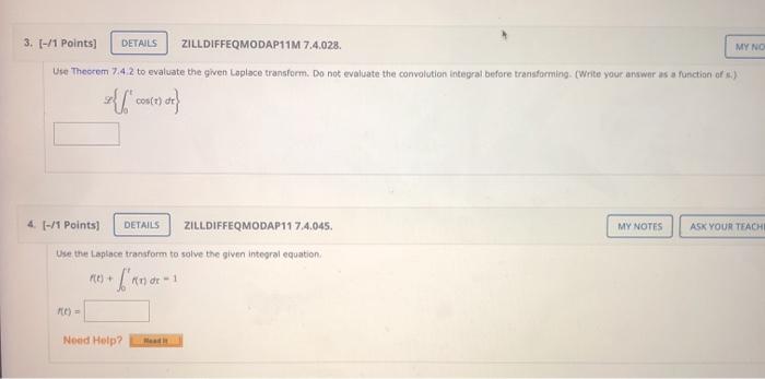 Solved 3. [-/1 Points DETAILS ZILLDIFFEQMODAP11M 7.4.028. MY | Chegg.com Solved 3. [-/1 Points DETAILS ZILLDIFFEQMODAP11M 7.4.028. MY | Chegg.com