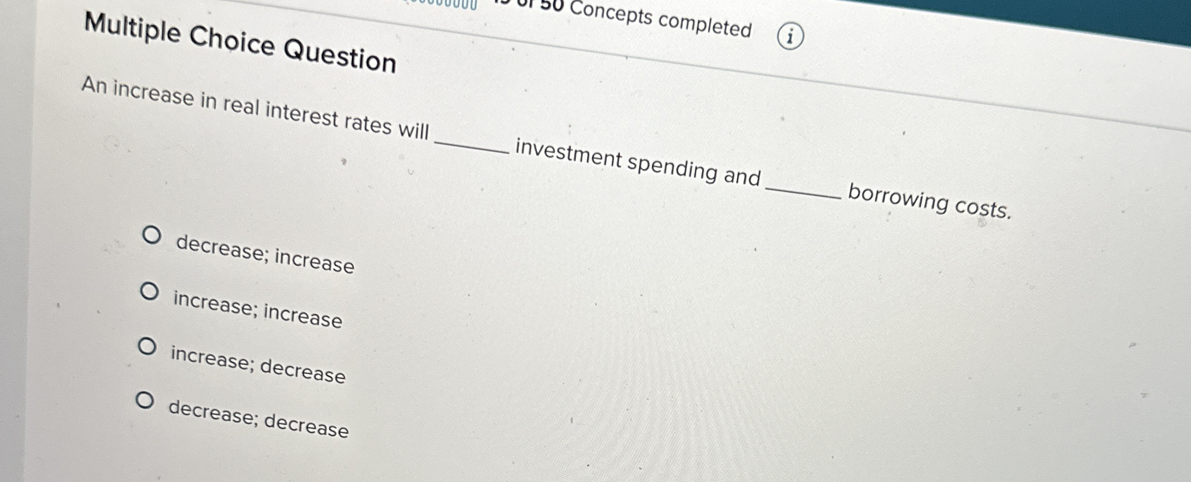 High Quality SOLUTION Multiple Choice QuestionAn increase in real interest | Chegg.com