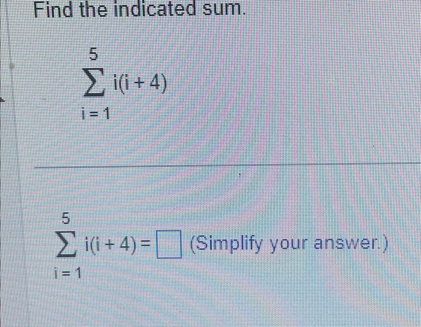Solved Find the indicated | Chegg.com