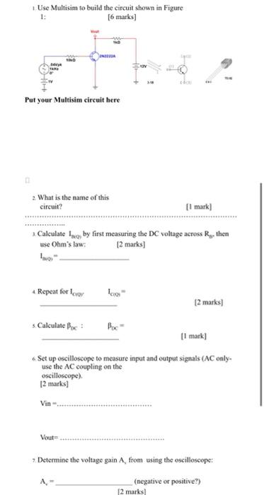 1. Lse Multivim to baild the circuit shown in Figare | Chegg.com