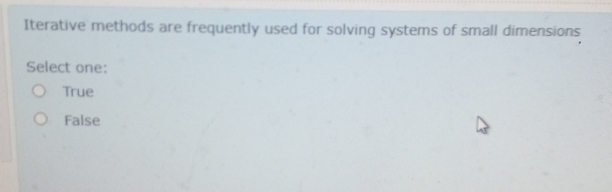 Solved Iterative methods are frequently used for solving | Chegg.com