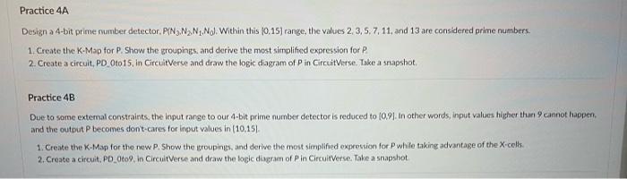 Solved Design a 4-bit ptime number detector, P(N3,N2N1,N0. | Chegg.com