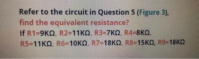 Solved R1 R2 60 V V3 R3 R9 w R7 R6 R4 R8 R5 Figure 3 Please | Chegg.com