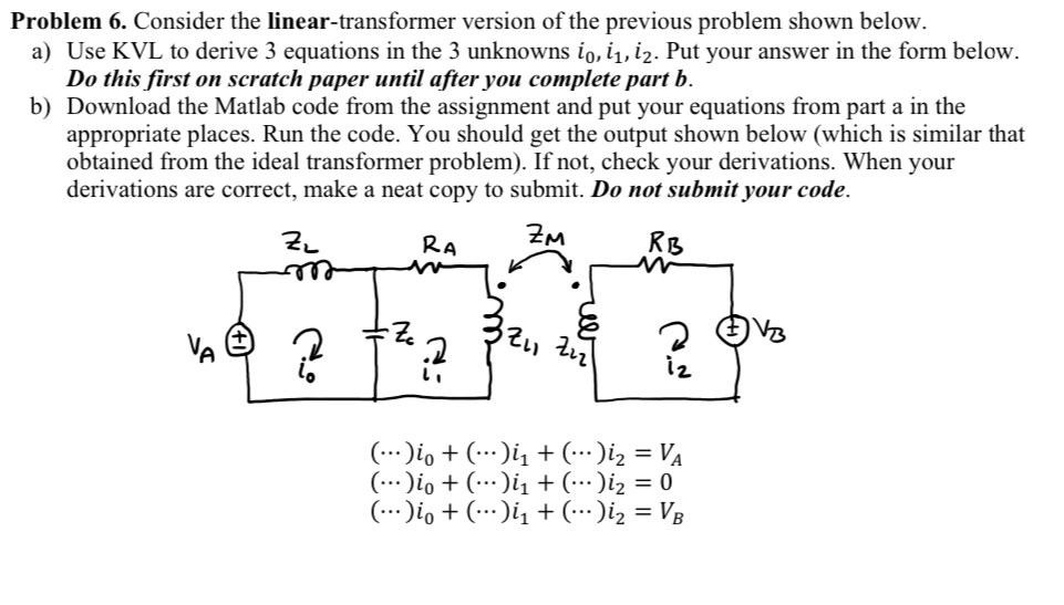 Solved Problem 6. ﻿Consider the linear-transformer version | Chegg.com