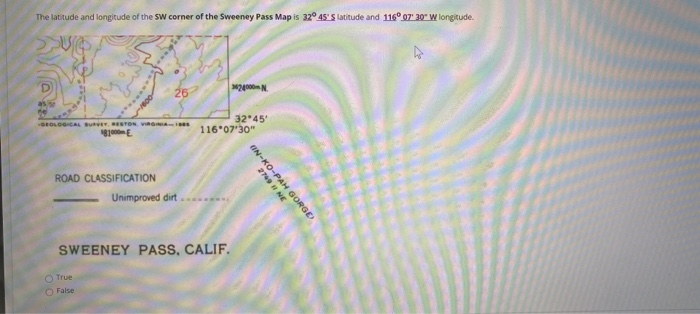 Solved The latitude and longitude of the SW corner of the | Chegg.com