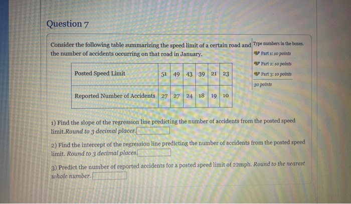 Solved 1) find the slope of the regression line predicting | Chegg.com
