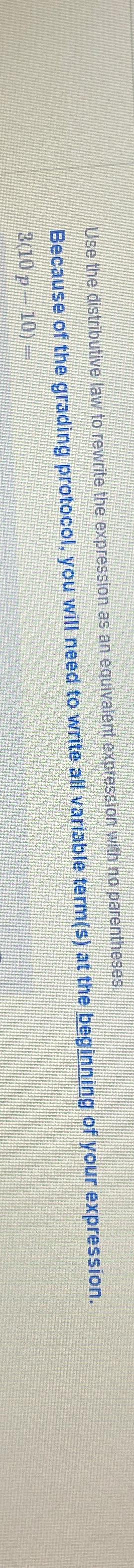 Solved Use the distributive law to rewrite the expression as | Chegg.com
