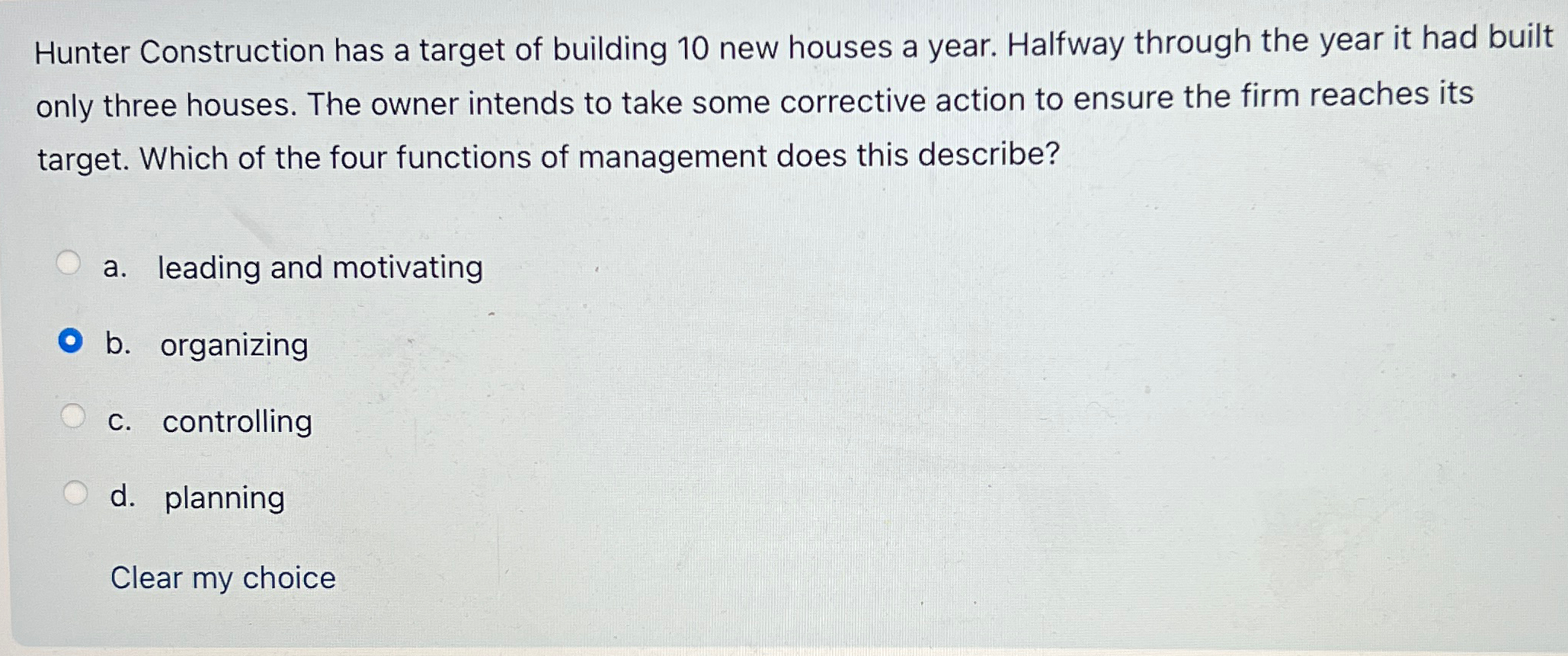 Solved Hunter Construction has a target of building 10 ﻿new | Chegg.com