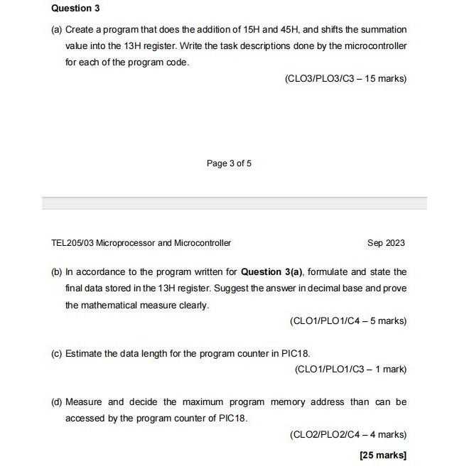 Solved Question 3(a) ﻿Create a program that does the | Chegg.com
