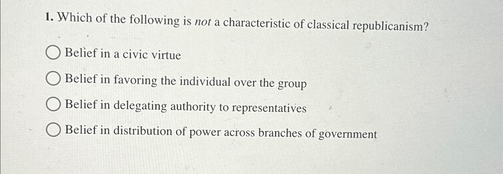 Solved Which of the following is not a characteristic of | Chegg.com