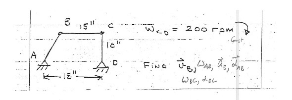 Solved B 15" 11 Wcot 200 rpm lo" А D Tog was, as the K 18" | Chegg.com