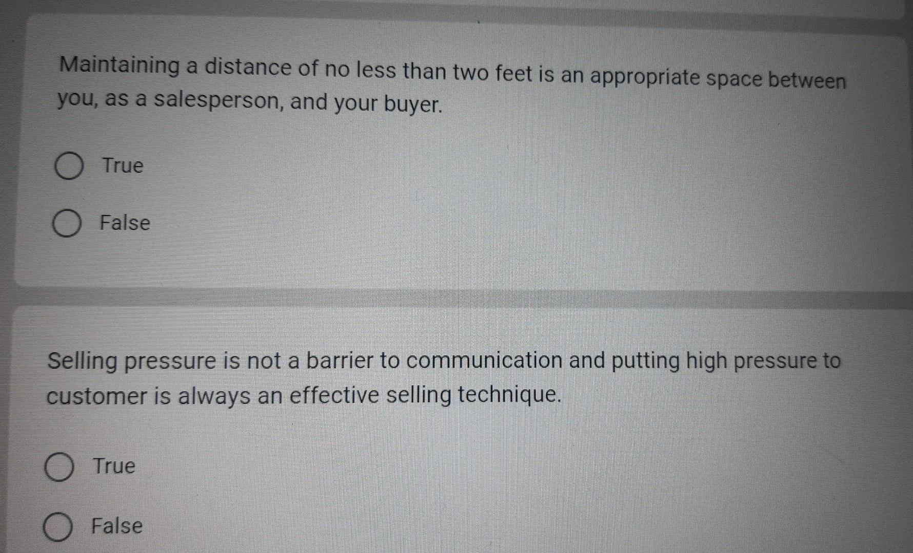 As a professional salesperson, when in conversation | Chegg.com