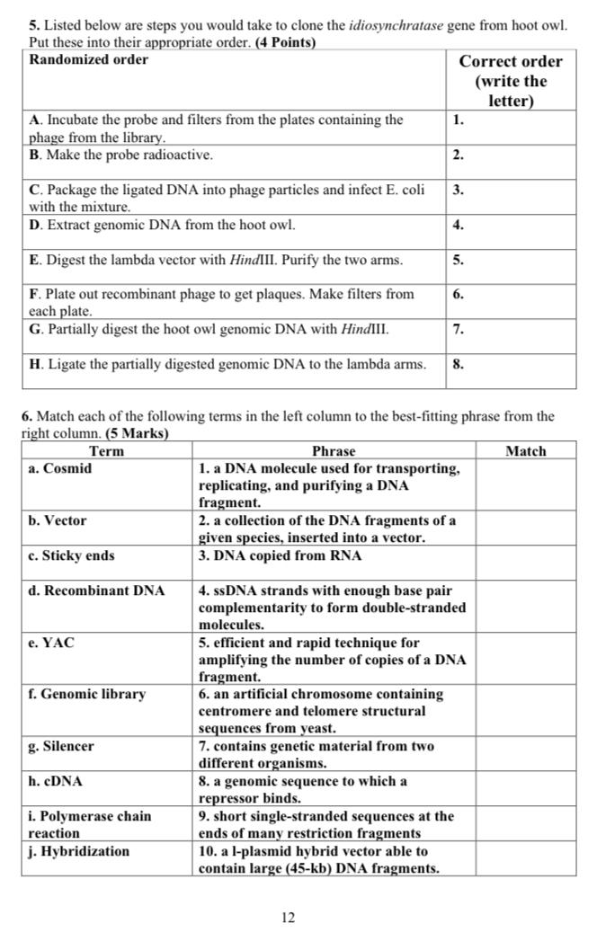 Solved Listed below are steps you would take to clone the | Chegg.com