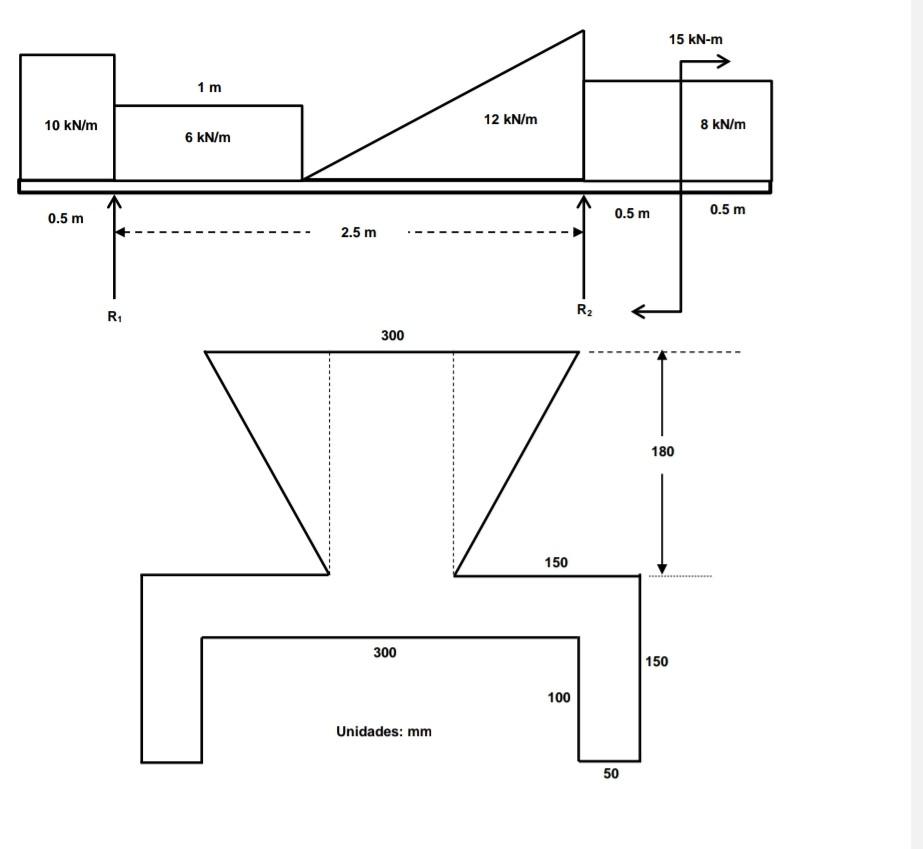 Solved Calculate the maximum tensile, compressive, and shear | Chegg.com