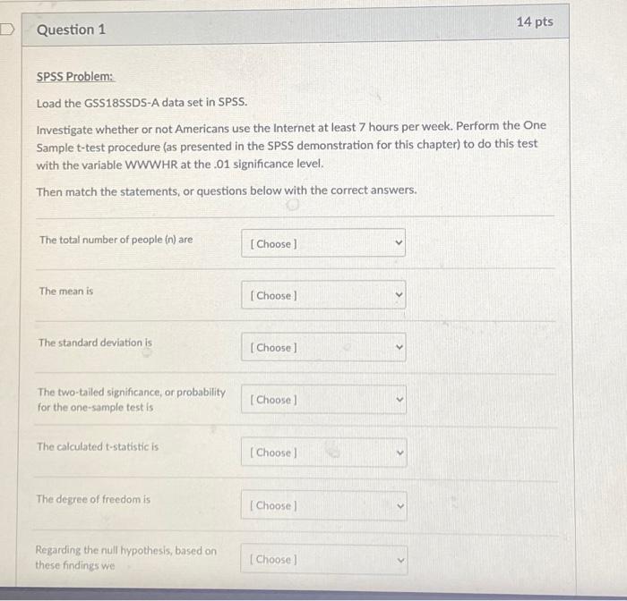 SPSS Problem: Load the GSS18SSDS-A data set in SPSS. | Chegg.com