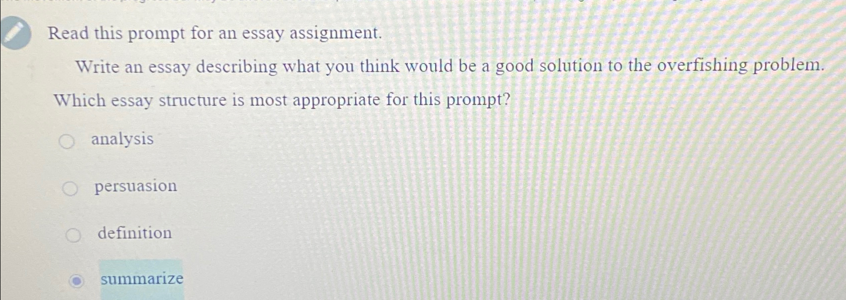 Solved Read this prompt for an essay assignment.Write an | Chegg.com