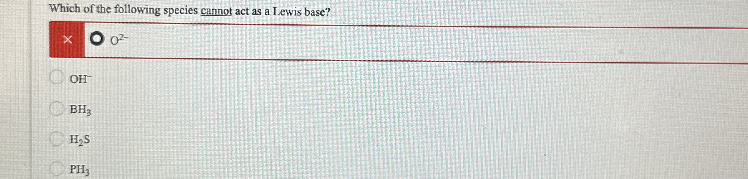 Solved Which of the following species cannot act as a Lewis | Chegg.com