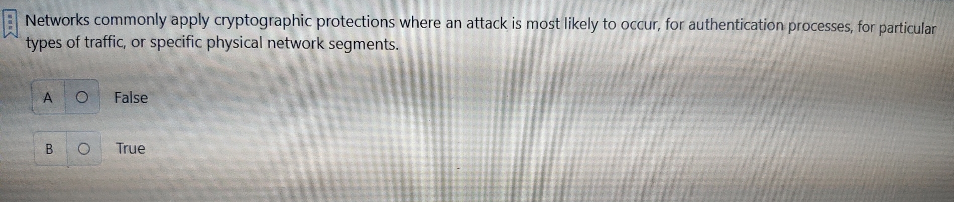 Solved Networks commonly apply cryptographic protections | Chegg.com
