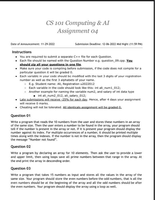 Solved Instructions - You are required to submit a separate | Chegg.com