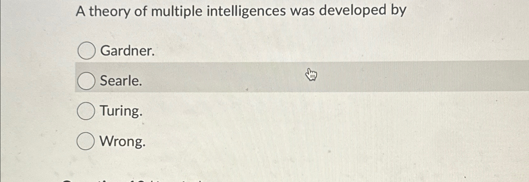 Solved A theory of multiple intelligences was developed | Chegg.com