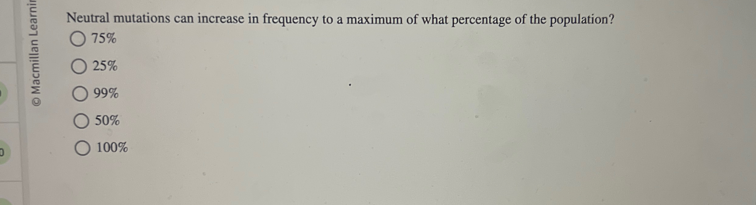 Solved Neutral mutations can increase in frequency to a | Chegg.com