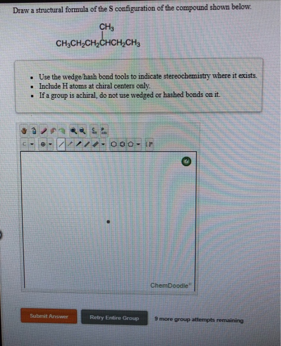 Solved Draw a structural formula of the RS configuration of | Chegg.com