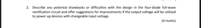 Solved 2. Describe any potential drawbacks or difficulties | Chegg.com