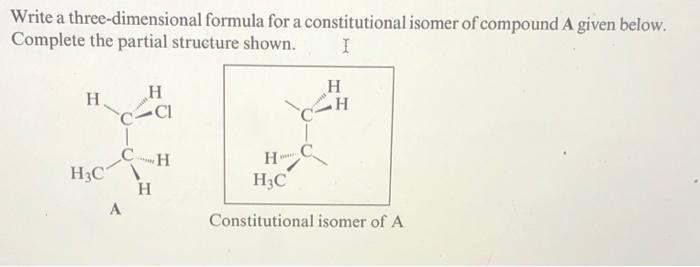 Solved Write a three-dimensional formula for a | Chegg.com