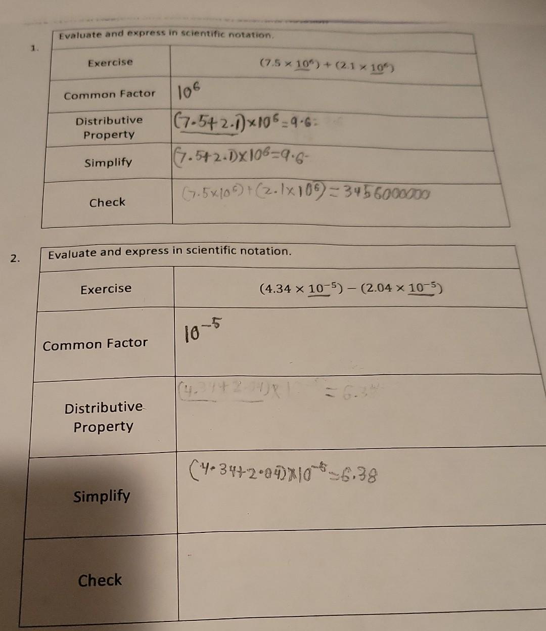 Solved \begin{tabular}{|c|l|} \hline 1. Evaluate and express | Chegg.com