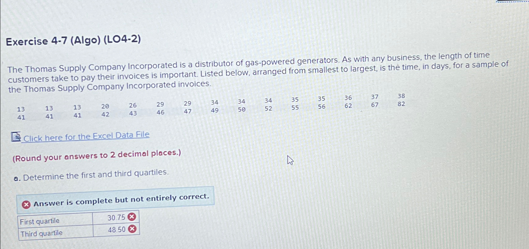 Solved Exercise 4-7 (Algo) (LO4-2)The Thomas Supply Company | Chegg.com