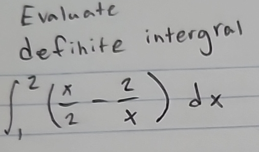 Solved Evaluate Definite Intergral∫12 X2 2x Dx