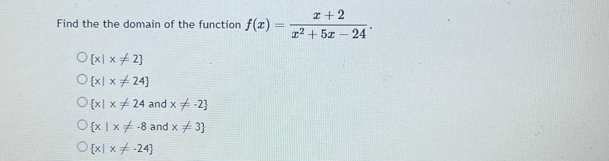 Solved Find the the domain of the function | Chegg.com