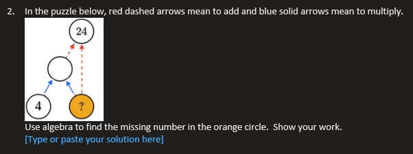 Solved In the puzzle below, red dashed arrows mean to add | Chegg.com