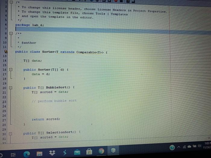 Solved To change this license header, choose License Headers | Chegg.com