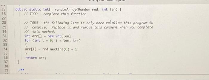 Solved 12.17 Fill An Array Randomly - Lab* The following | Chegg.com