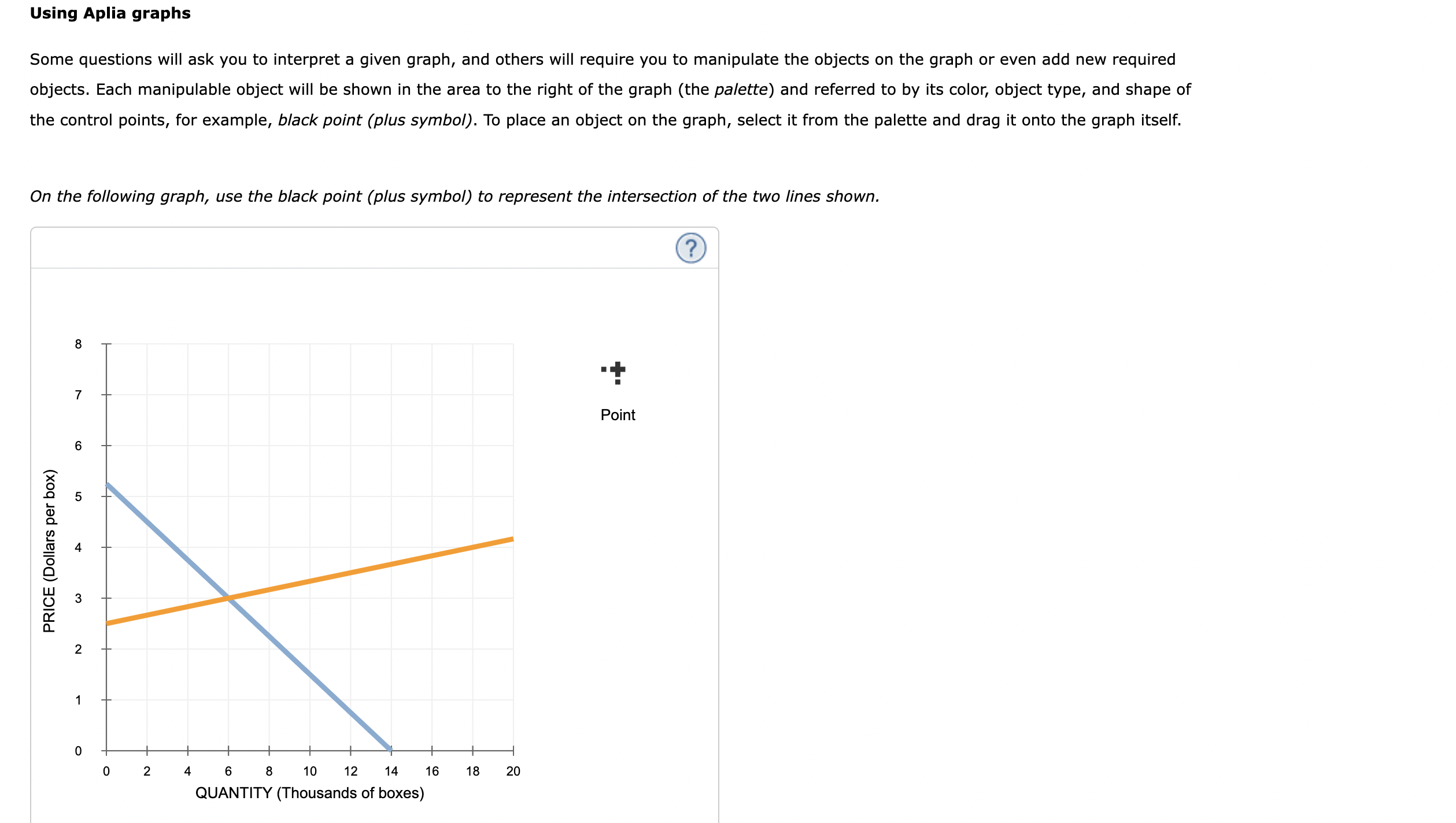 Solved Using Aplia graphsSome questions will ask you to | Chegg.com