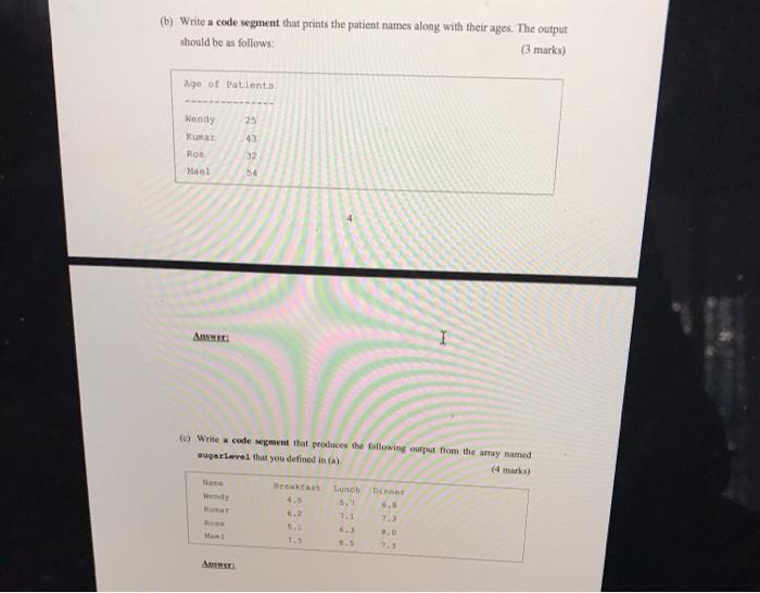 Solved QUESTION 2 [16 Marks Given the declaration and | Chegg.com
