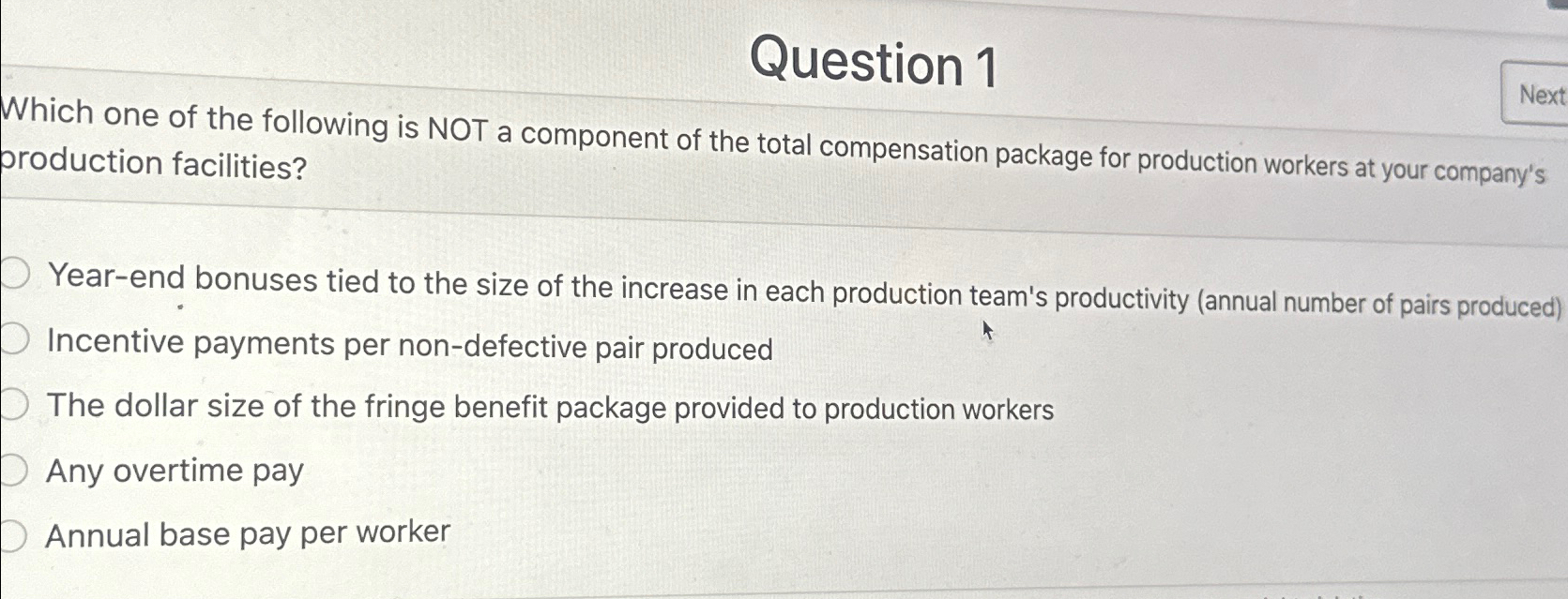 Solved Question 1Which one of the following is NOT a | Chegg.com