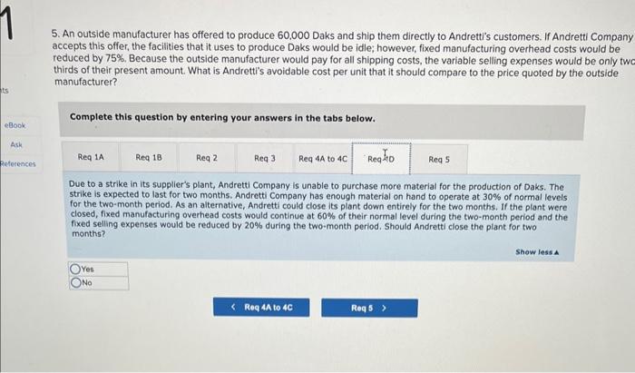 Solved Problem 13-18 (Static) Relevant Cost Analysis in a | Chegg.com