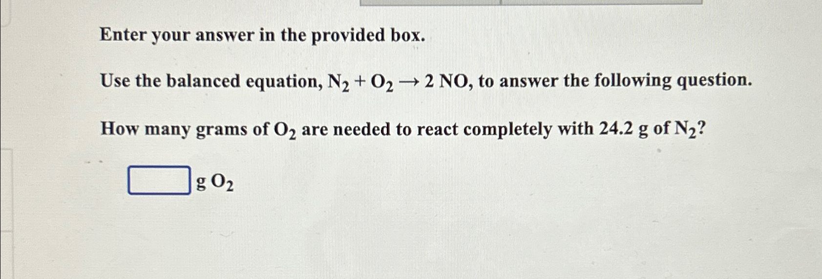 Solved Enter your answer in the provided box.Use the | Chegg.com
