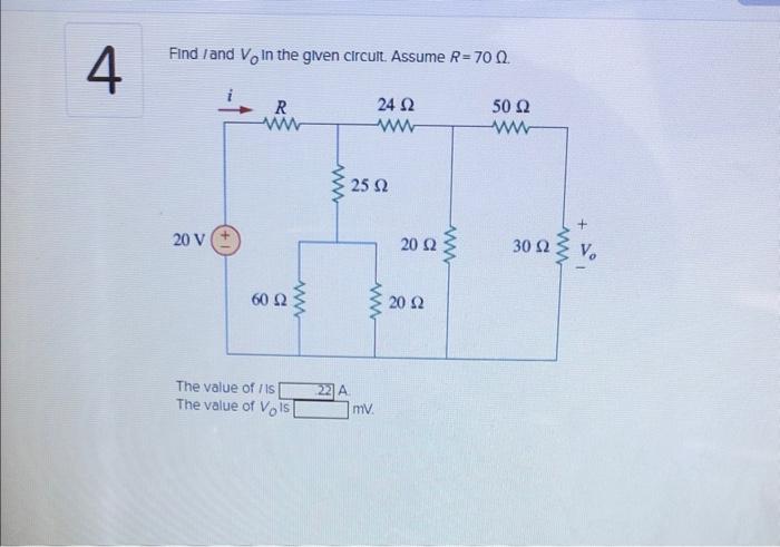 Solved Calculate I0 In the given circult. Assume V=130 V. | Chegg.com