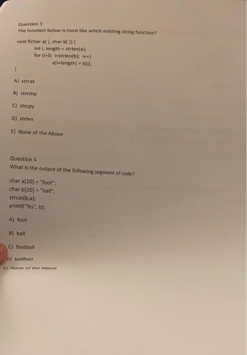 Solved Question 3 The Function Below Is Most Like Which