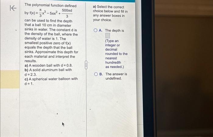 Solved The polynomial function defined by | Chegg.com