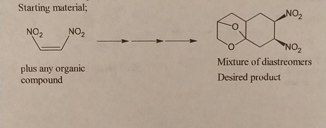 Solved Starting material; NO2 NO2 NO2 NOZ Mixture of | Chegg.com