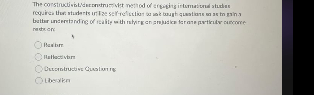 Solved The constructivist/deconstructivist method of | Chegg.com