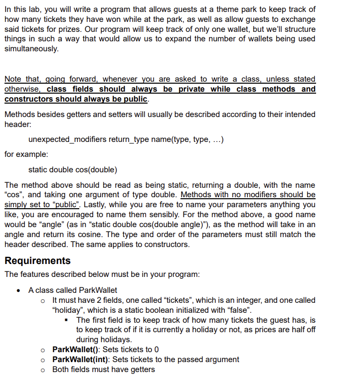 Solved In this lab, you will write a program that allows | Chegg.com