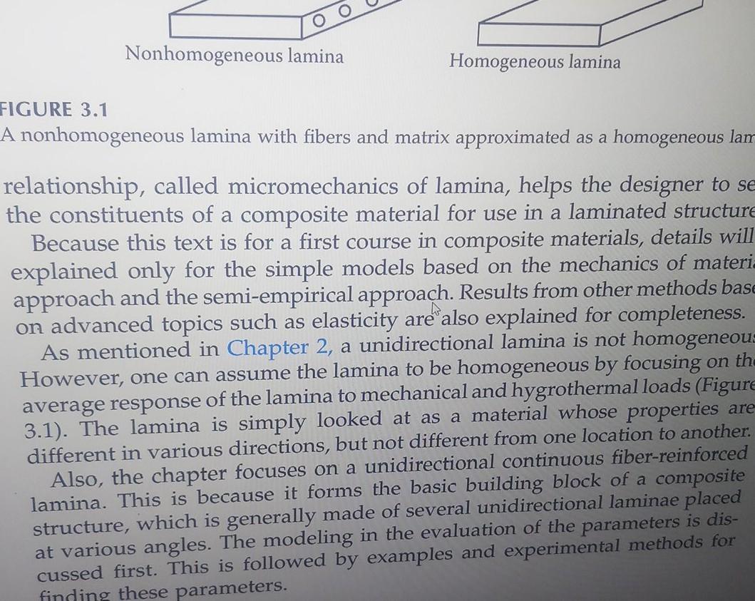 Solved Nonhomogeneous lamina Homogeneous lamina FIGURE 3.1 A | Chegg.com