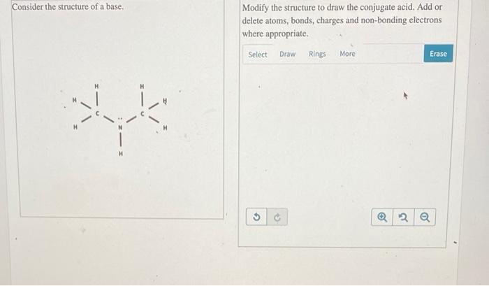 Solved Consider the structure of a base. Modify the | Chegg.com