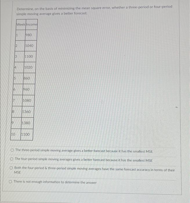 Solved Determine, on the basis of minimizing the mean square | Chegg.com